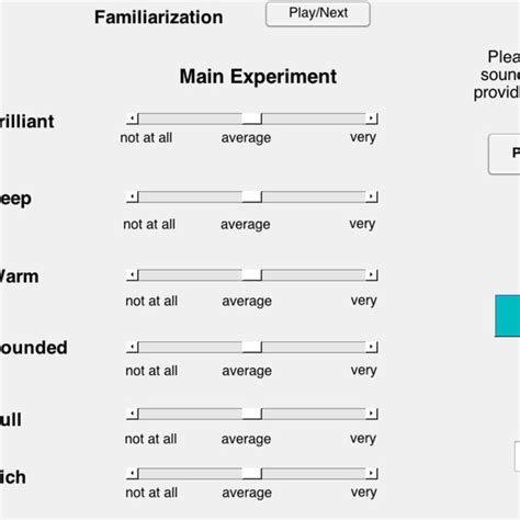 The Matlab Graphical User Interface Of The Listening Experiment