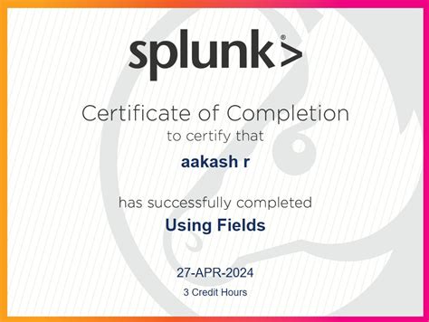 Aakash Rajkumar On Linkedin Splunk Alwayslearning Upskilling