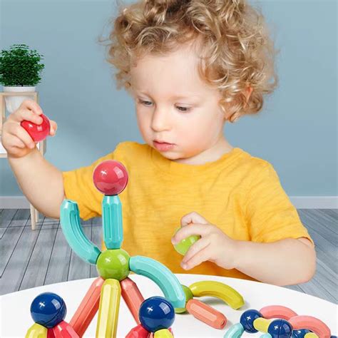 Комплект 3d магнитни играчки за конструиране Ezgetop 25 магнитни части Abs Магнит 3 години