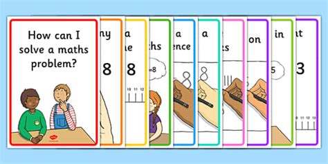 Solving Maths Problems Strategy Poster Display Posters Solving Maths