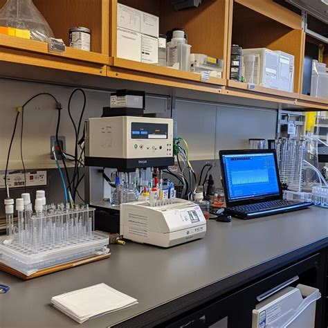 A Lab Setup For Analyzing Air Pollution Levels With Gas Chromatography Premium Ai Generated Image