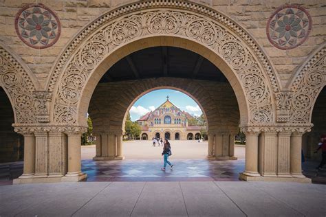 View Of The Buildings On The Stanford University Campus California