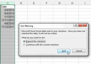 How To Sort A Date Column In Excel 2013 Solve Your Tech