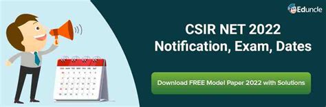 csir net 2022 notification exam date and latest update