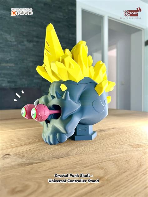 🔮 Crystal Punk Controller Stand・ 3d File For 3d Printing・cults