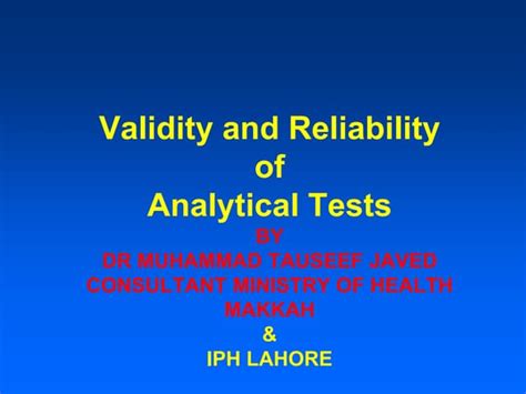 Validity And Reliability Ppsx
