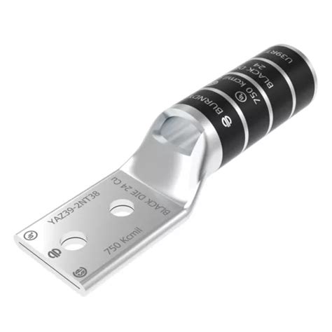 Yaz392nt38 Compression Terminal 750 Kcmil Cu 2 Hole 38 Stud 1