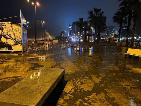 შტორმი ბათუმში დაზიანებულია სანაპირო ზოლი გურიის მოამბე