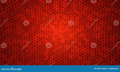 Vector 3d Object From A Hexagon Grid With Dots Stylish Design Stock