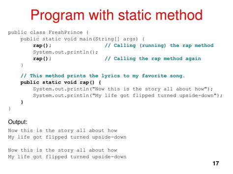 Ppt Topic 3 Static Methods And Structured Programming Powerpoint