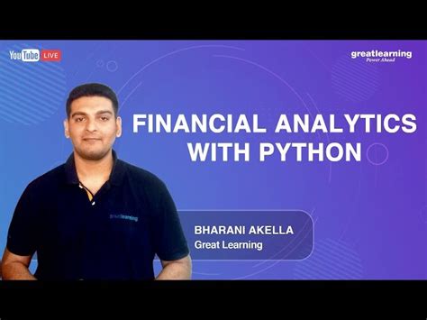 Free Video Financial Analytics With Python Financial Data Analysis Using Python From Great