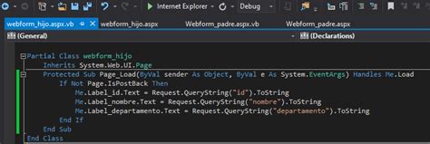 Llamar Contenido De Un Textbox En Otra WebForm
