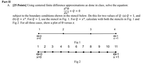 solved part ii a [25 points] using centered finite