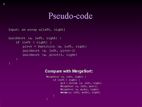 Quicksort Introduction Fastest Known Sorting Algorithm In