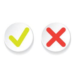 Line Green Check Mark Or Box Icons Set Royalty Free Vector