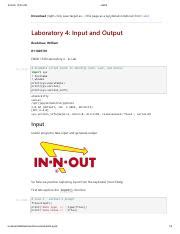 Exploring Input And Output In Python Lab Course Hero