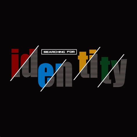 Premium Vector Identity Design Typography Vector Illustration