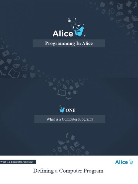 Programming In Alice Download Free Pdf Computer Program Programming