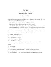 MidTermPracticeProblemsSolutions.pdf - CIS 502 Midterm Practice ...