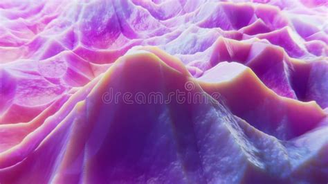 3d Rendering Of Purple Fluid Wave Pattern Rendered In Seamless Loop