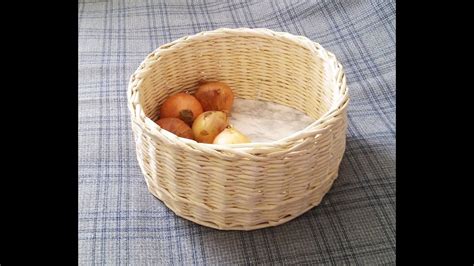 Круглый коробок из газетных трубочек для лука Youtube