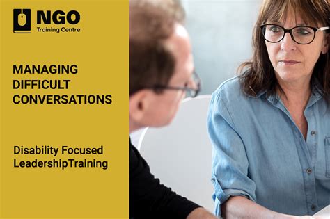 Managing Difficult Conversations Ngo Training Centre