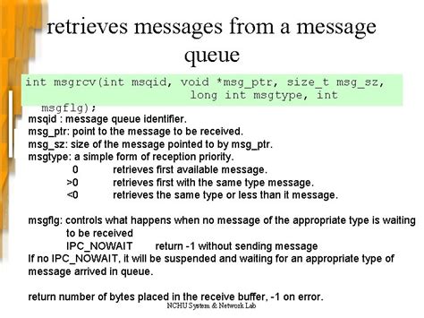 Lab 10 Message Queue And Shared Memory Nchu