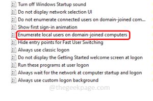 Other User Account Names Not Displaying On Windows Login Screen