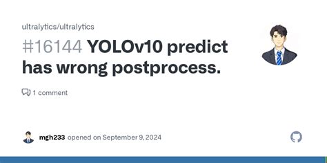 Yolov10 Predict Has Wrong Postprocess · Issue 16144 · Ultralyticsultralytics · Github