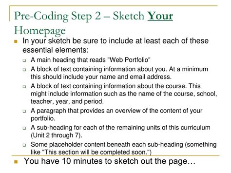Ppt Pre Coding Powerpoint Presentation Free Download Id2833062