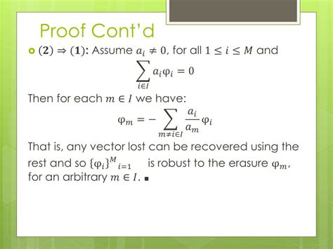 Ppt Error Correcting Codes And Frames With Erasures Powerpoint