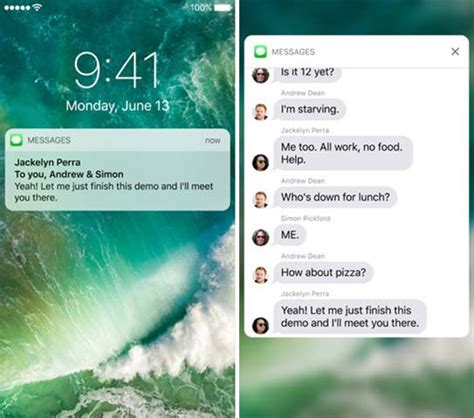 IOS Concept Simplifies Lock Screen With Collapsed Notifications MacRumors