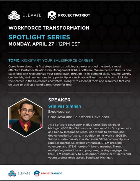 Salesforce Trailblazercommunity Salesforceohana Srinivas Simhan