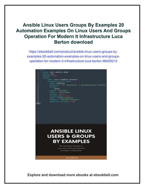 ansible linux users groups by examples 20 automation examples on linux