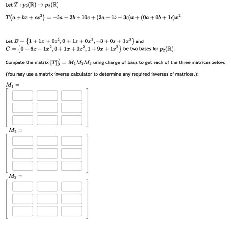 Solved Let T:p2(R)→p2(R) | Chegg.com
