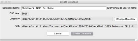How To Use Database Manager In Checkmark 1095 Software Checkmark Knowledge Base