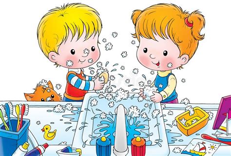 Клипарт дети умываются 47 фото