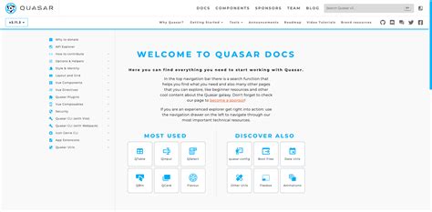 Quasar Framework The New Quasar Website Is Online
