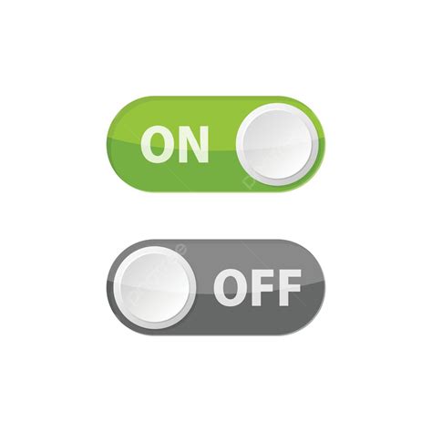 Flat Switch Vector On Isolated Background Signifying Shutdown Vector On Computer Symbol Png