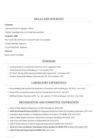 CV TERBARU PDF
