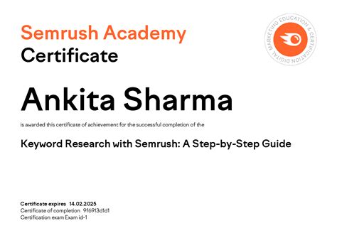 step by step keyword research course semrush academy