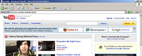 Youtube Prepares To Drop Ie6 Support Techspot