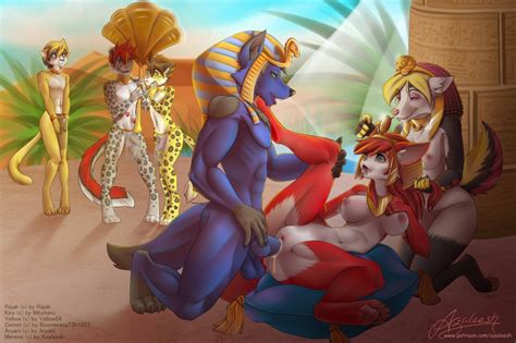 Rule 34 2015 Anthro Aryani Ass Azaleesh Blue Fur Breasts Canine Claws