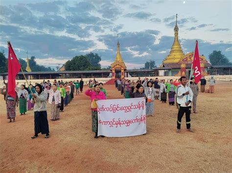 ယင်းမာပင်မြောက်ခြမ်း ရွာပေါင်းစုံ သပိတ်စစ်ကြောင်း စစ်အာဏာရှင် တော်လှန