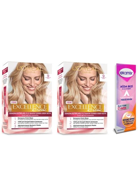 Loreal Excellence Creme Boya 9 Sarı 2 Adet Fiyatları ve Özellikleri