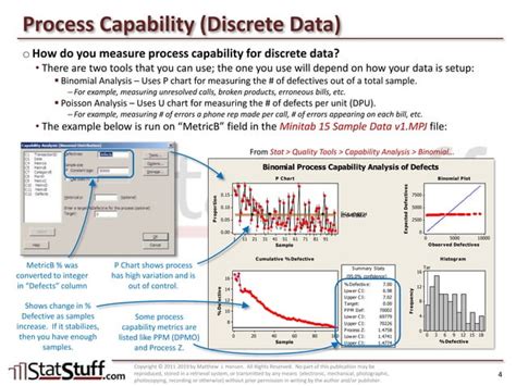Process Capability Step 6 Binomial Pptx Computer Software And