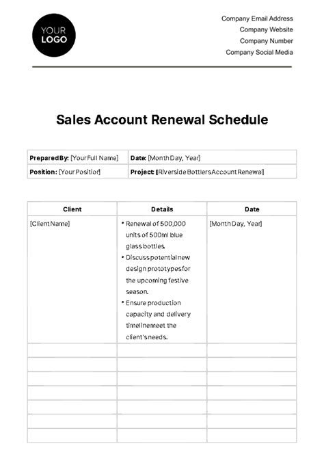 Free Billing Schedule Template To Edit Online