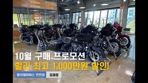 할리데이비슨 10월 프로모션천안점 재고안내 및 구매 프로모션 Youtube