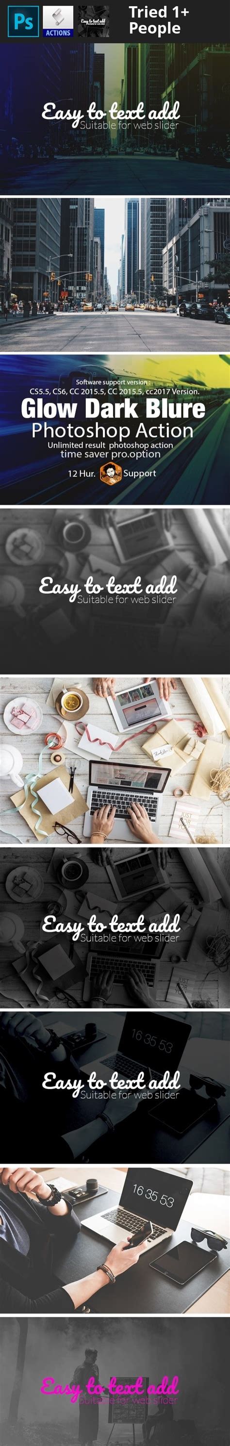 Glow Dark Blur Action Photoshop Actions Photography Photoshop