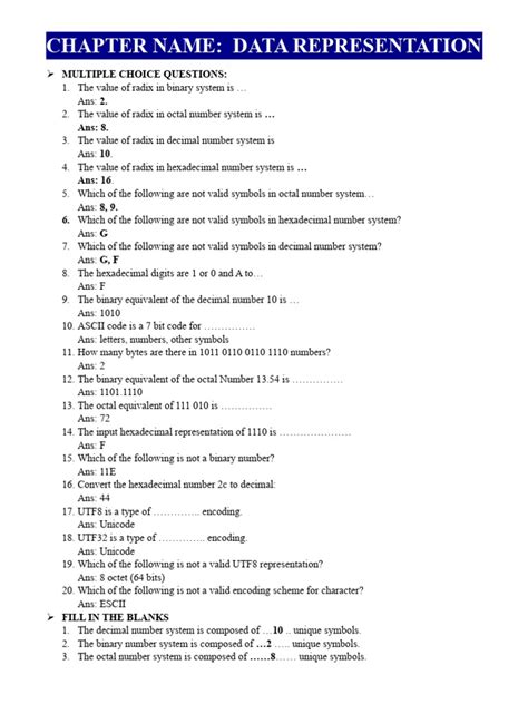 data representation pdf